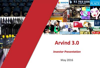 Arvind Limited: Investor Presentation | Arvind Ltd.